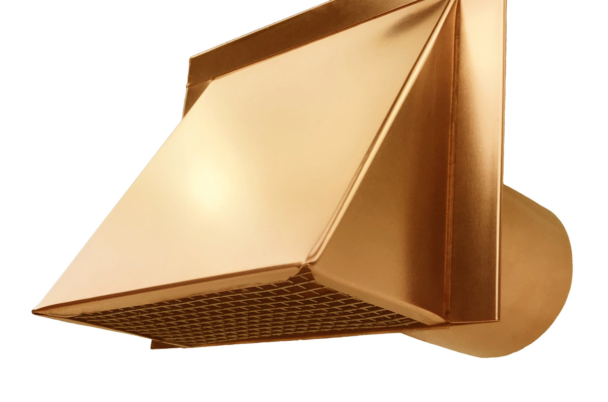 Copper Vent Cover for Dryer Vent, Hooded Exhaust Vent, Or HVAC Intake ...